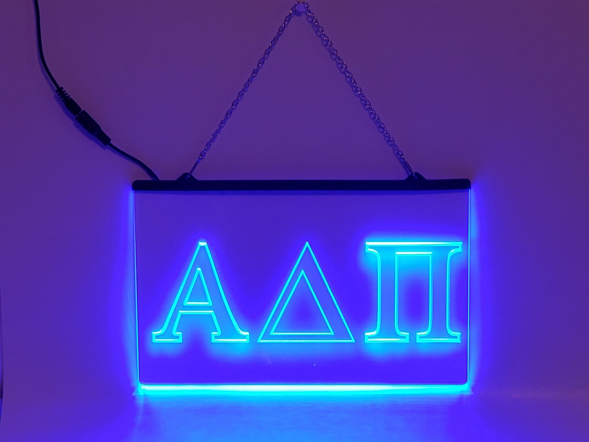 Alpha Delta Pi LED Sign Greek Letter Sorority Light – Greek Lodge