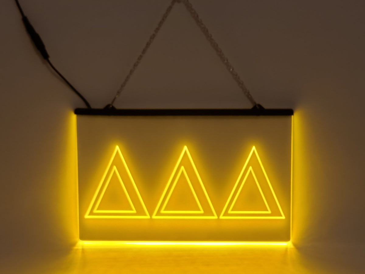 Delta Delta Delta LED Sign Greek Letter Sorority Light – Greek Lodge