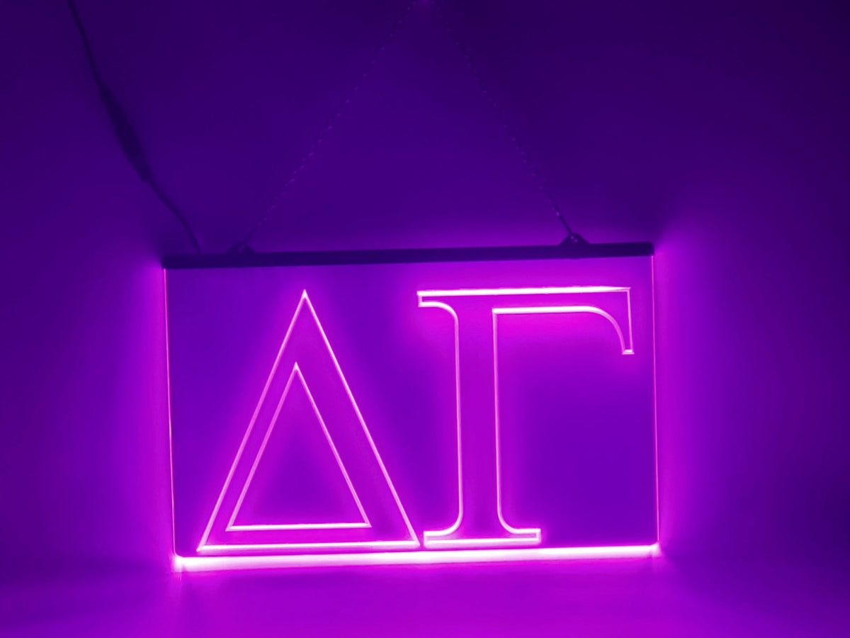 Delta Gamma LED Sign Greek Letter Sorority Light – Greek Lodge