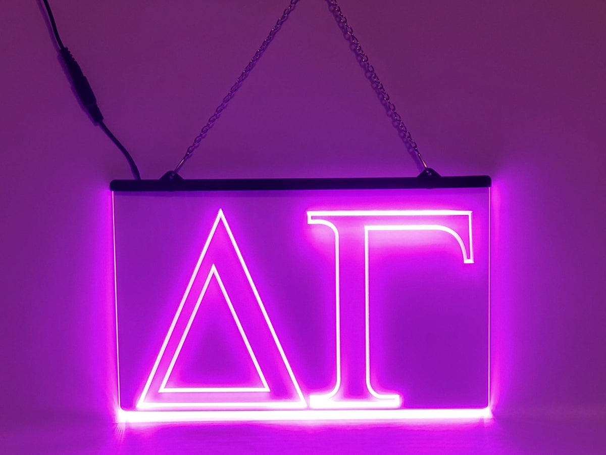 Delta Gamma LED Sign Greek Letter Sorority Light – Greek Lodge
