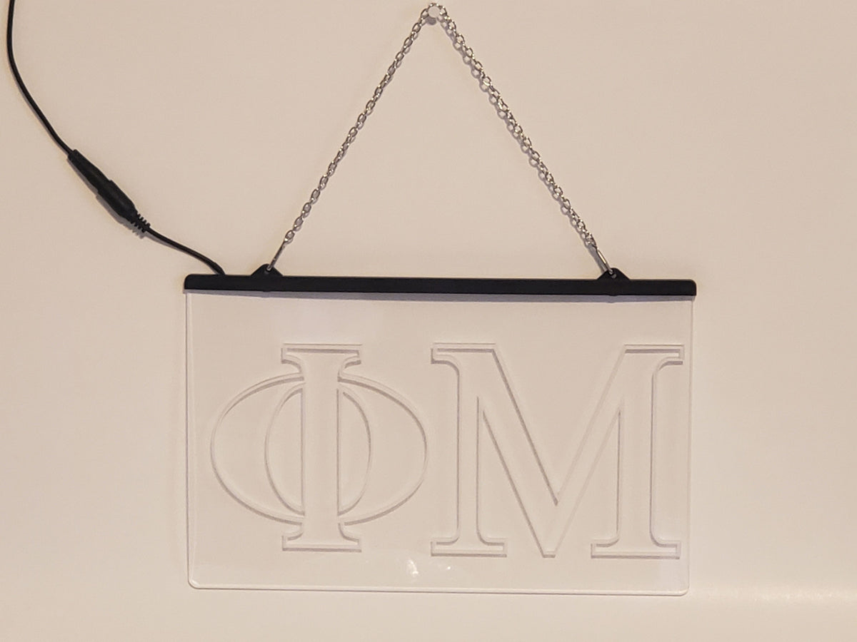 Phi Mu LED Sign Greek Letter Sorority Light – Greek Lodge