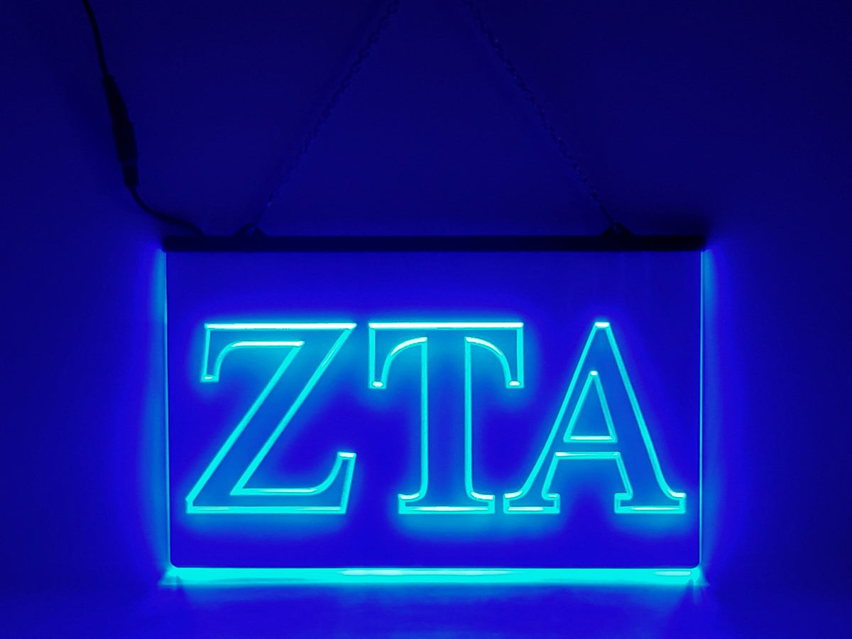 Zeta Tau Alpha LED Sign Greek Letter Sorority Light – Greek Lodge