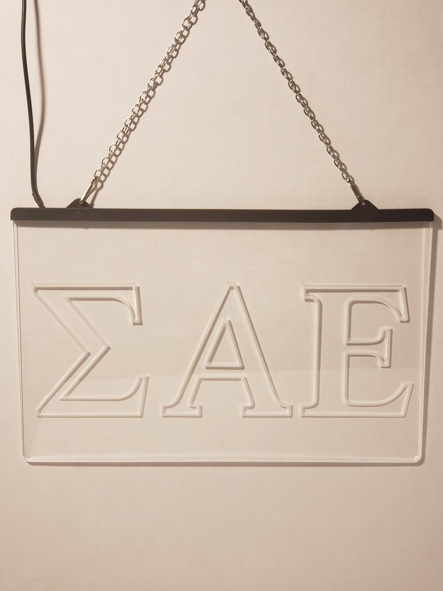 Sigma Alpha Epsilon LED Sign Greek Letter Fraternity Light – Greek Lodge